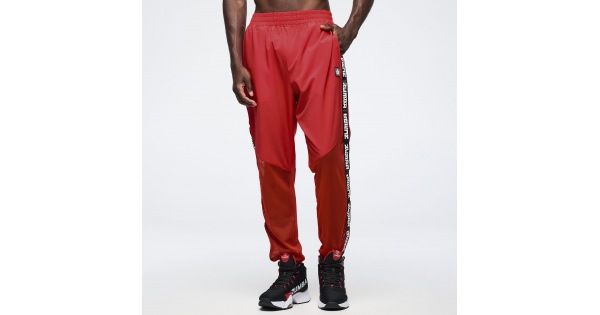 【Eastern Flavor】Eastern Flavor High Waisted Woven Track Pants With Mesh ...